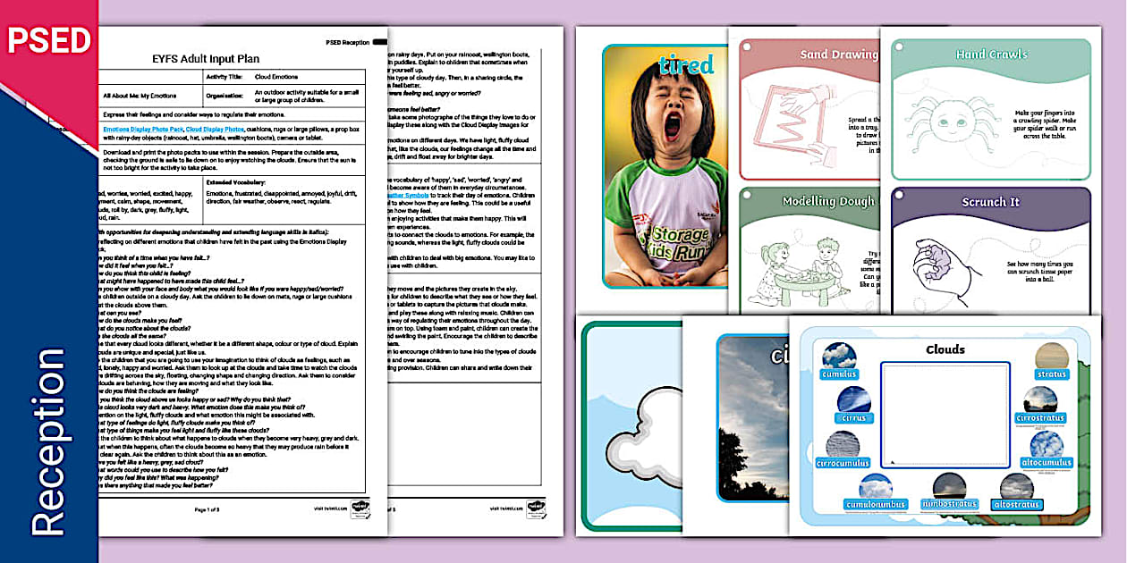 EYFS Cloud Emotions Adult Input Plan and Resource Pack