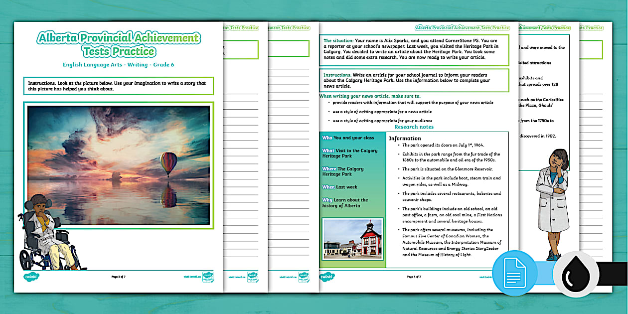 AB Testing Practice Grade 6 English Writing 2