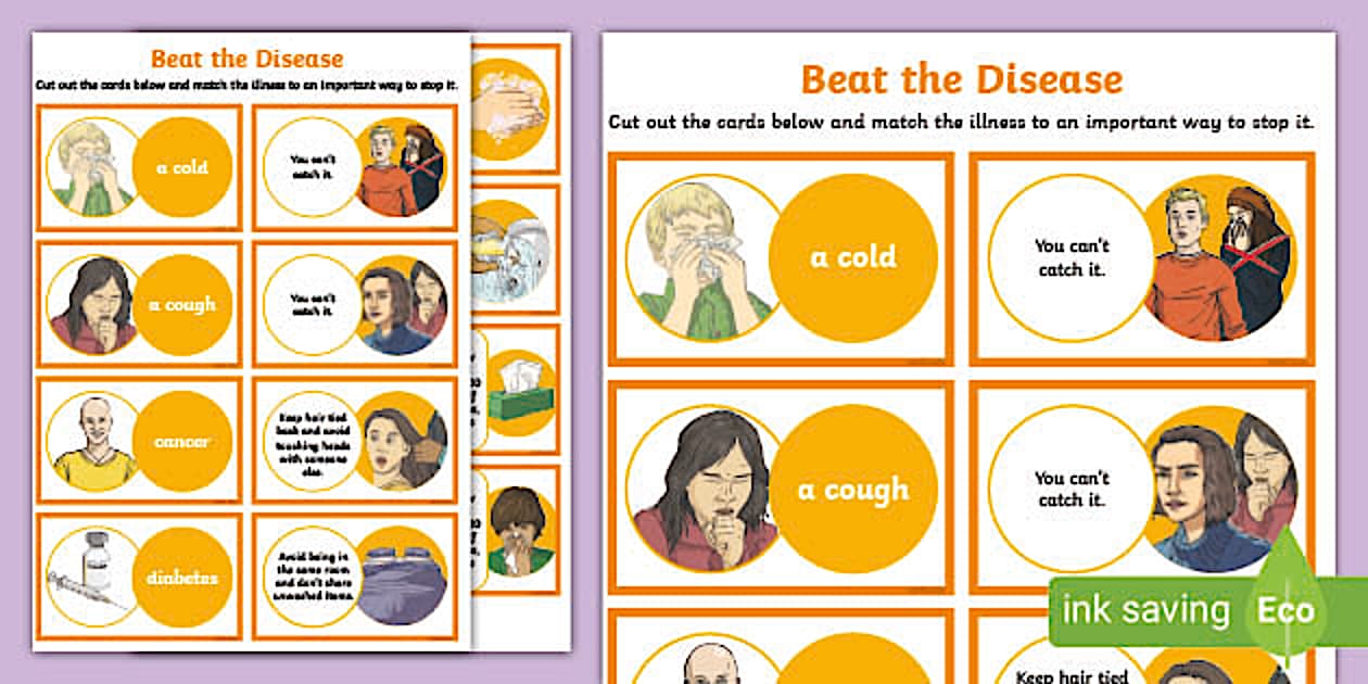 Beat the Disease Activity - KS2 Hygiene Matching Activity