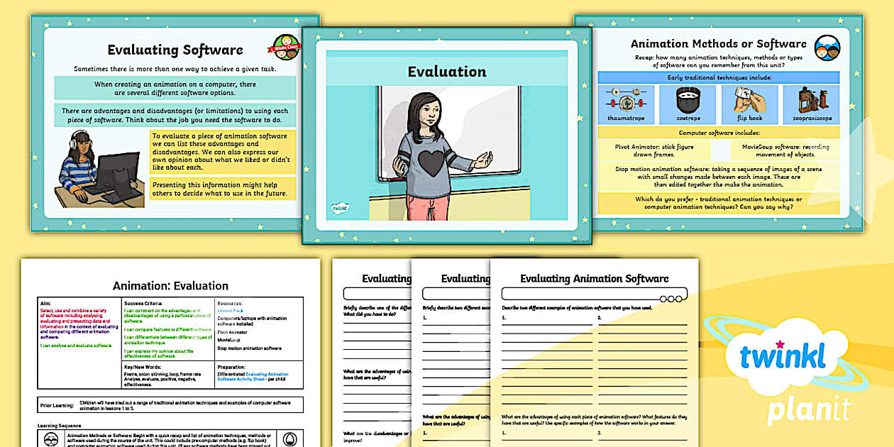 Computing: Animation: Evaluation Year 4 Lesson Pack 6