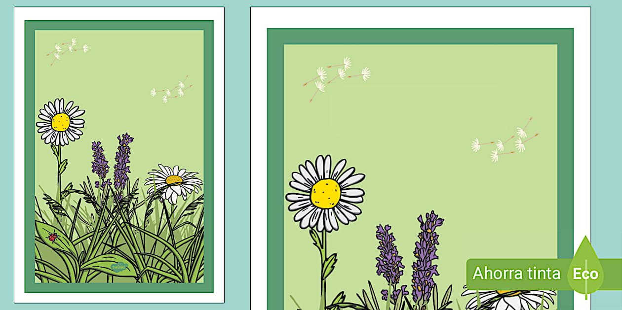 Carátula de cuaderno: Naturaleza | Twinkl