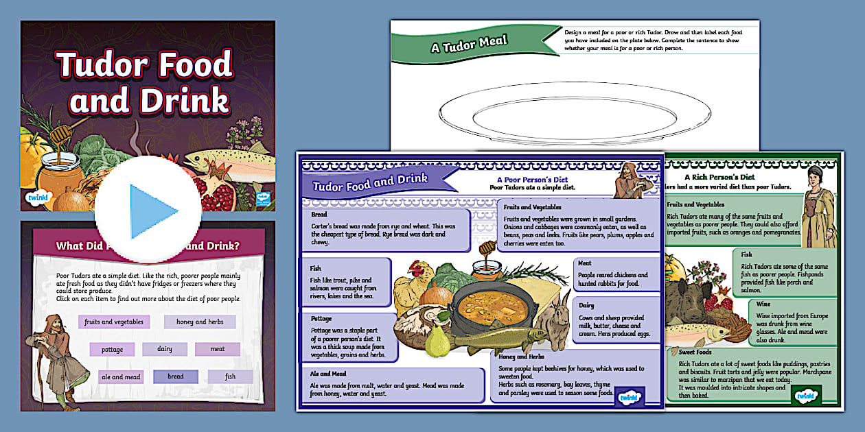 Tudor Food Teaching Pack - KS2 (teacher made) - Twinkl