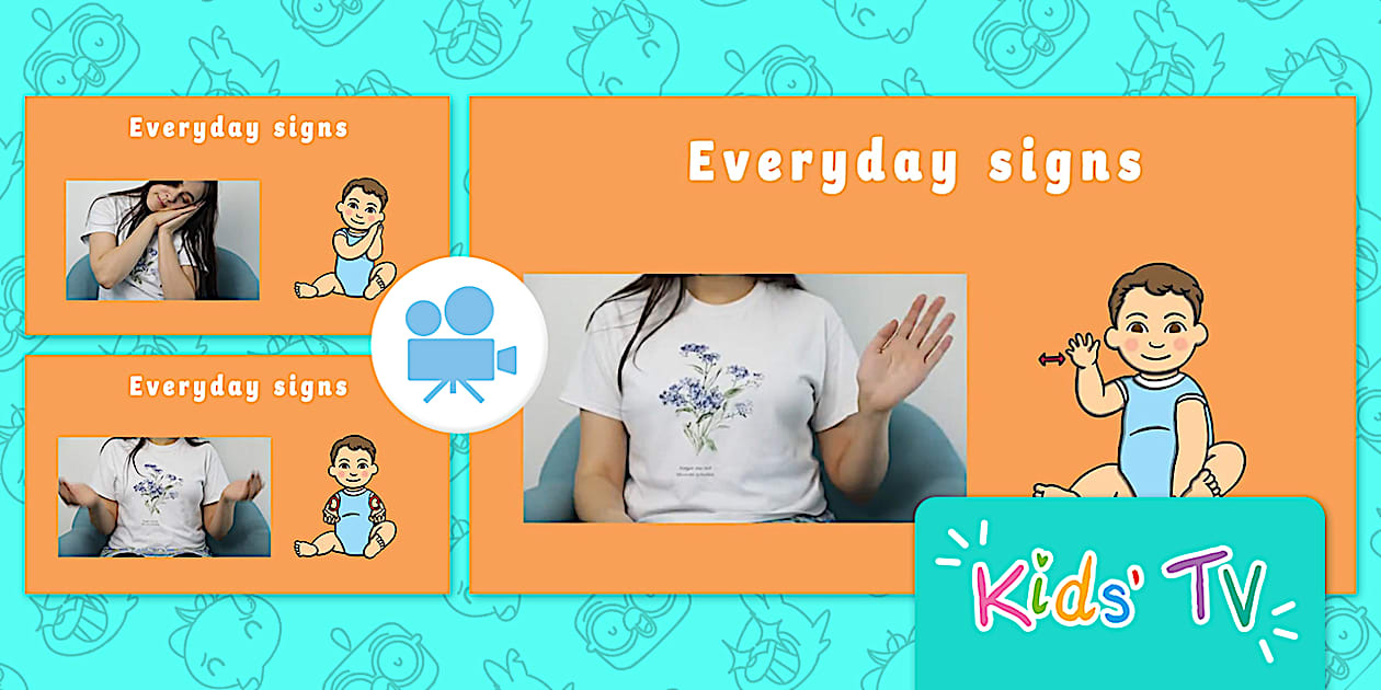 Learn BSL: Baby Signs - Everyday (teacher made) - Twinkl