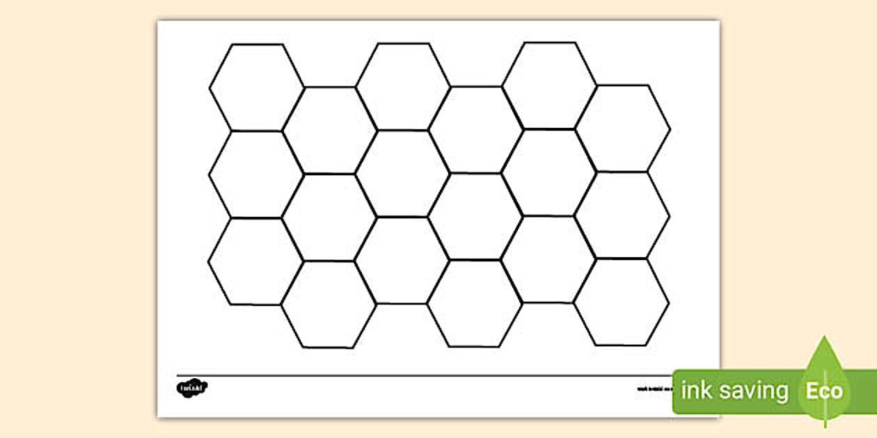 Editable Beehive Honeycomb Template (teacher made) - Twinkl