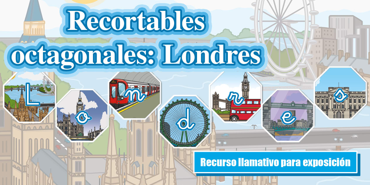 Recortables octagonales: Londres