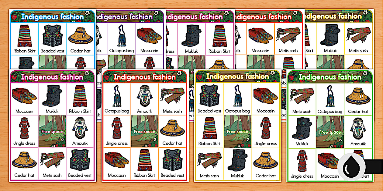 FREE! - Indigenous Fashion Bingo (teacher made) - Twinkl