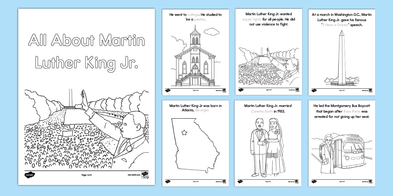 Martin Luther King Coloring Book | Twinkl USA (Teacher-Made)