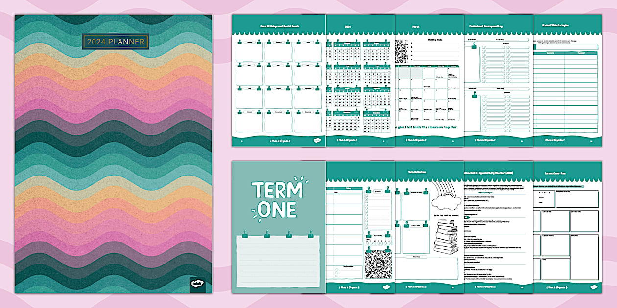 2024 Australian Teacher Aide Planner (Hecho por educadores)