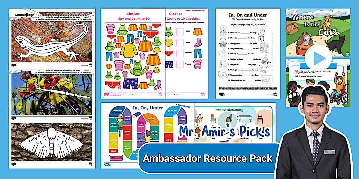 Interactive Prepositions & Vocabulary Resource Pack for Teachers
