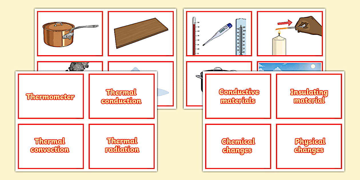 Matching Cards: Heat (teacher made) - Twinkl