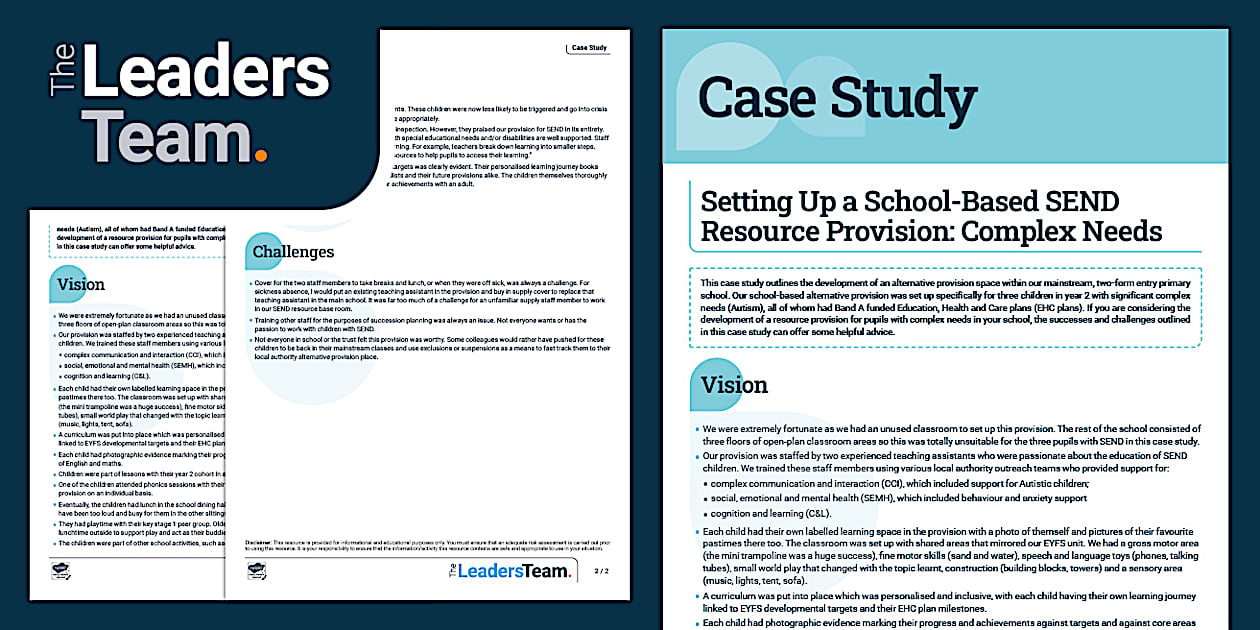 Case Study: Setting Up a School Based SEND Provision