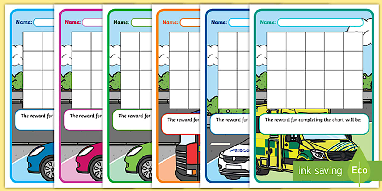 Car Reward Chart Resource Pack | Twinkl Teaching Resources