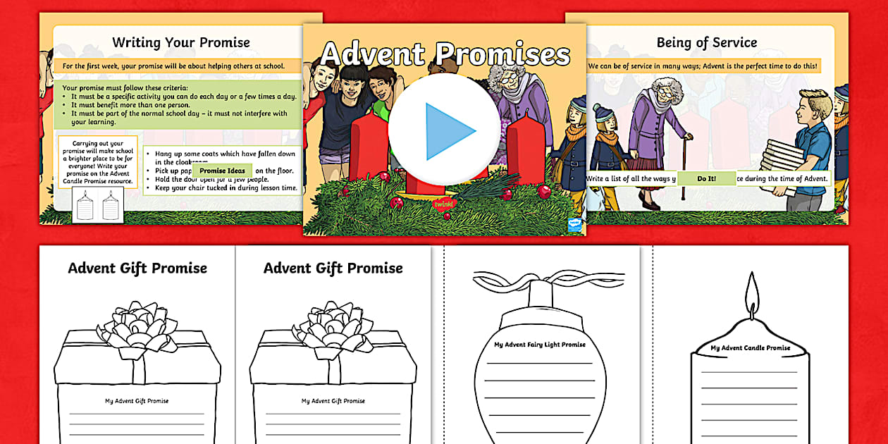 Advent Promises Resource Pack (Teacher-Made) - Twinkl