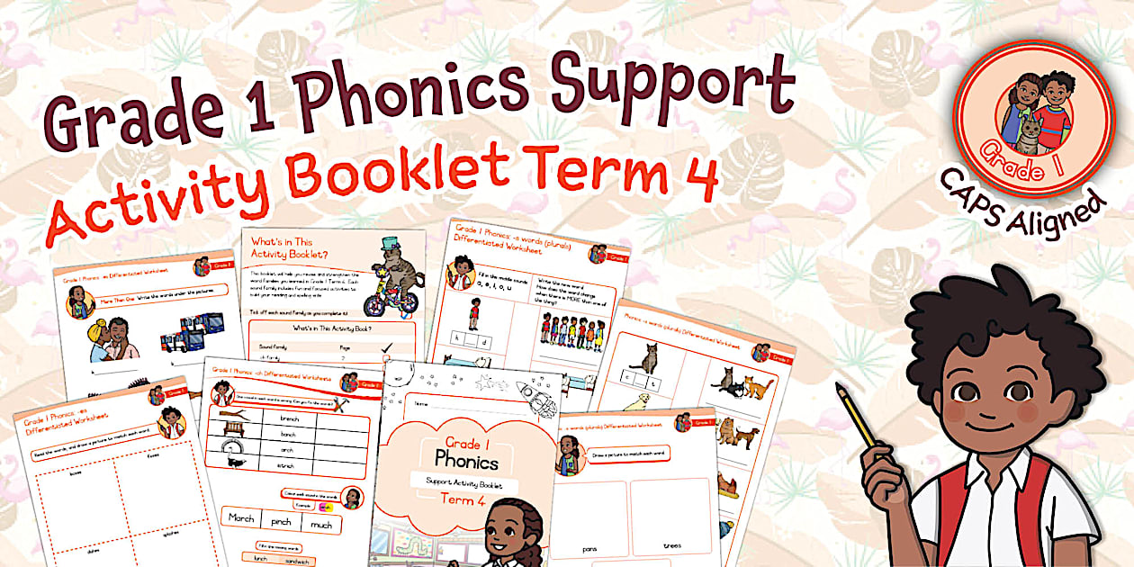 Grade 1 Term 4 Phonics Support Activity Booklet (CAPS Aligned)