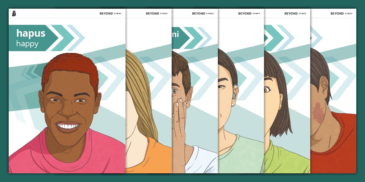 Learn Welsh/Dysgu Cymraeg: Emotions Posters/Posteri Emosiwn