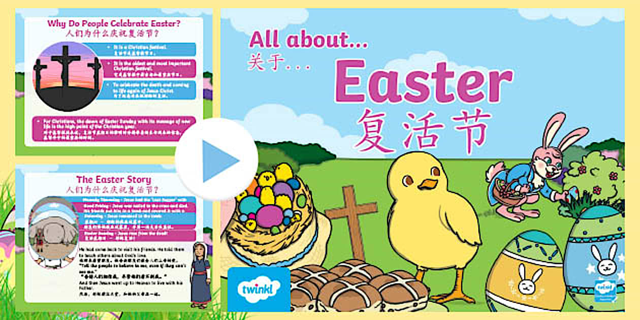 Why Do We Celebrate Easter PowerPoint - English/Mandarin Chinese