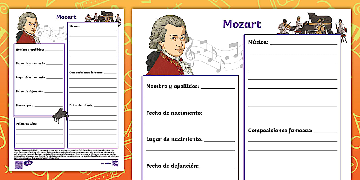 Hoja informativa: Plantilla de Mozart (creat de profesori)