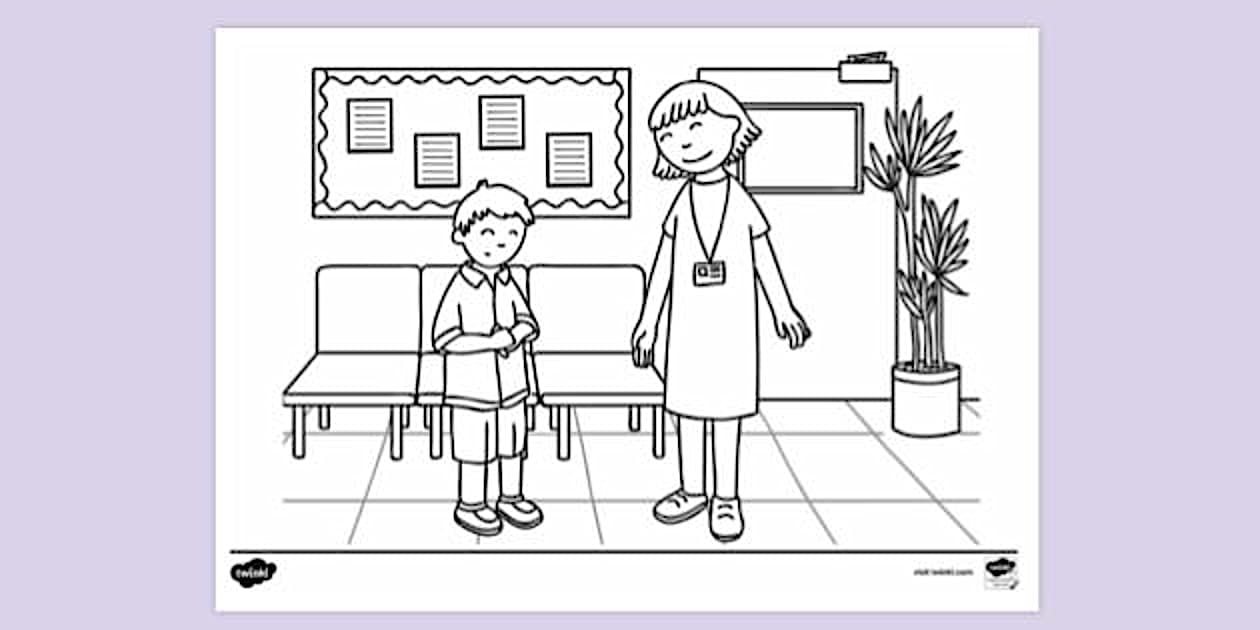 Printable Back to School Colouring Page | Colouring Sheets