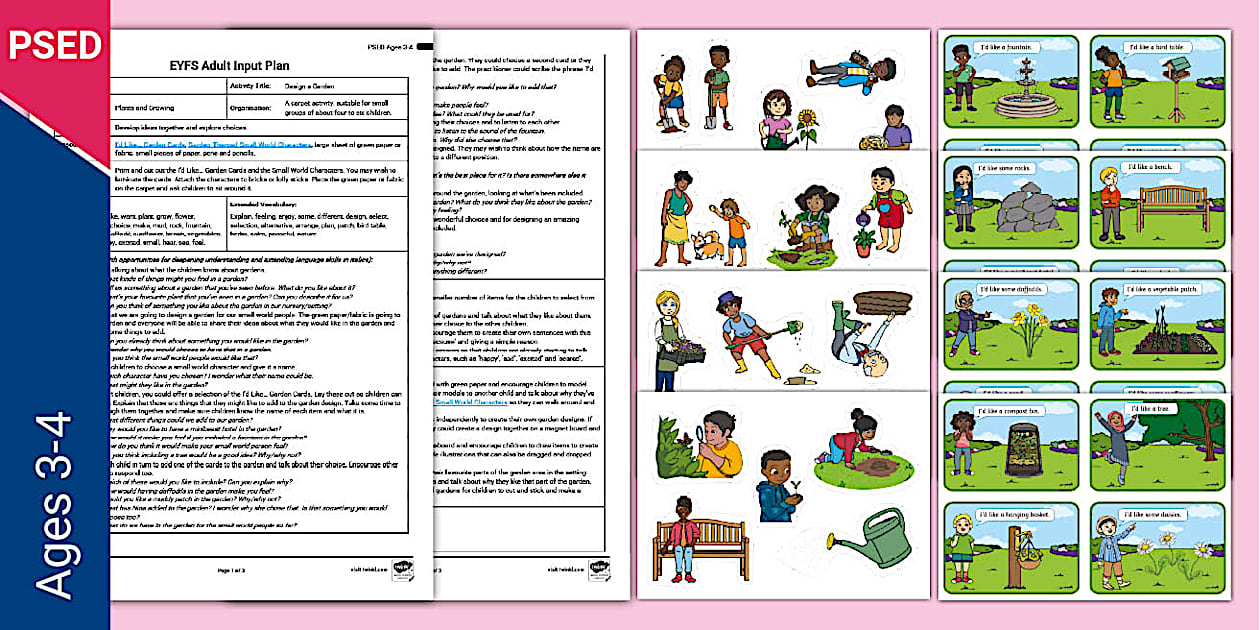 EYFS Design a Garden Adult Input Plan and Resource Pack