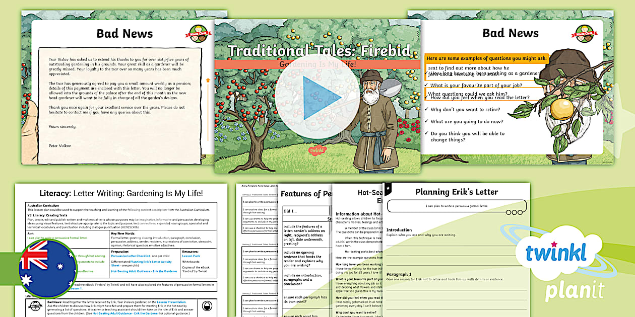 Year 5 Firebird: Letter Writing (2) Lesson (teacher made)