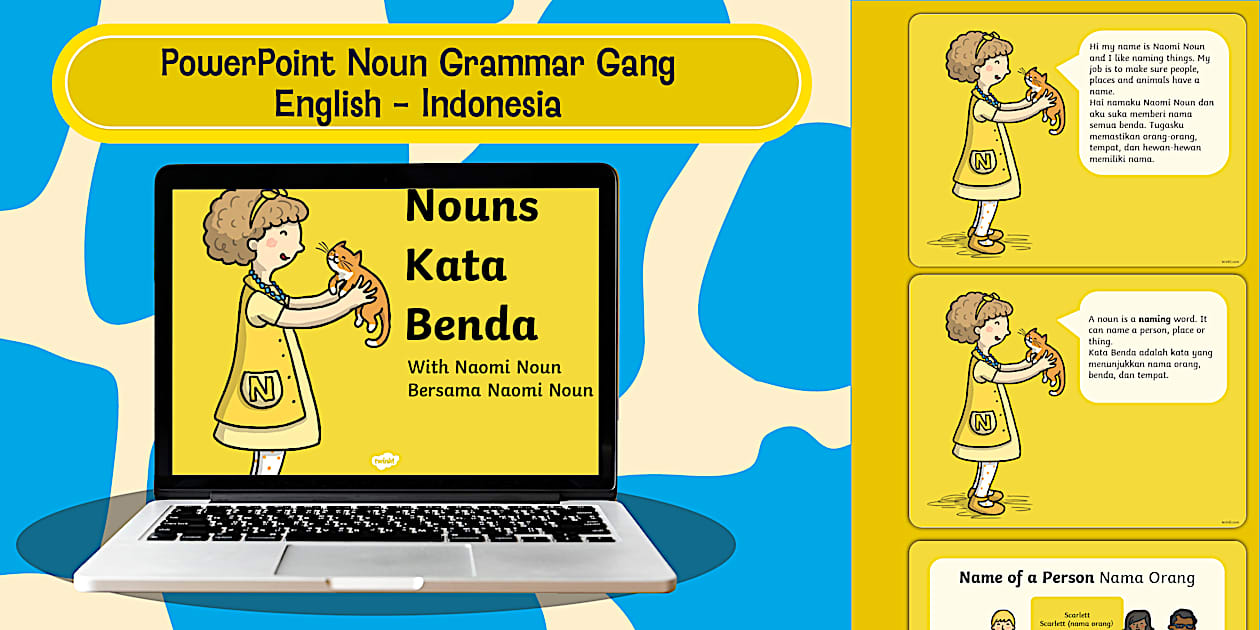 PowerPoint Noun Grammar Gang English - Indonesia