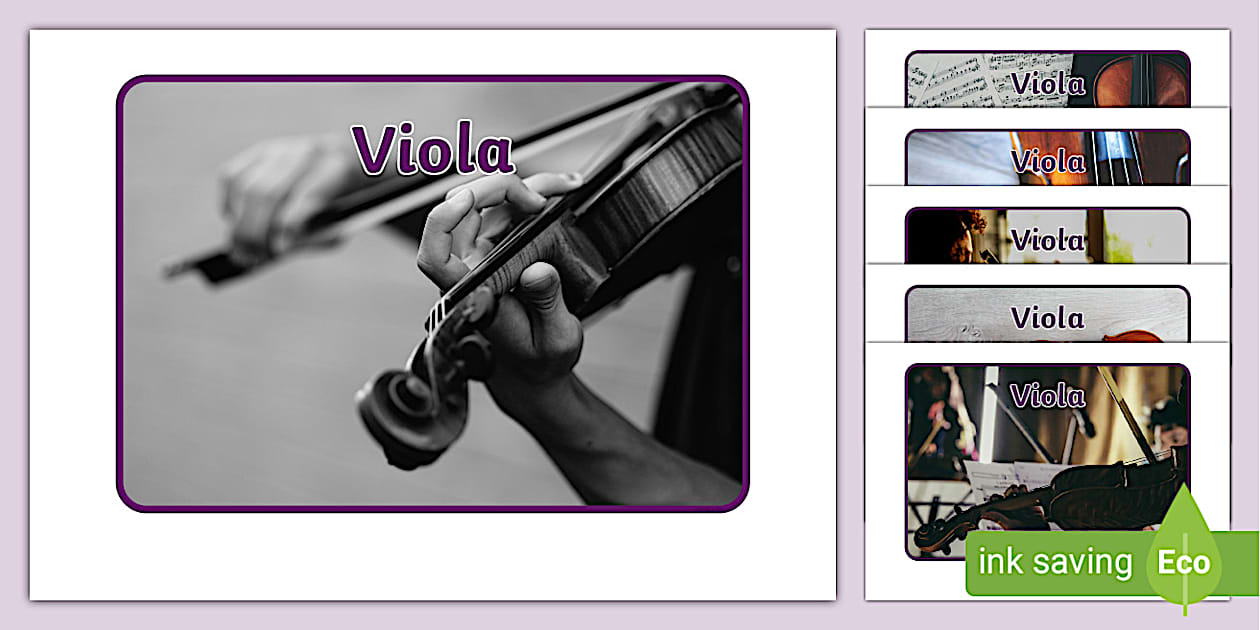 Viola Instrument Photo Pack (Teacher-Made) - Twinkl