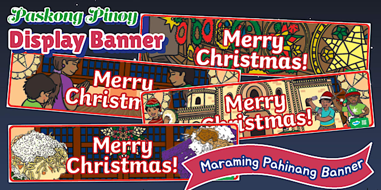 Merry Christmas Display Banner | Twinkl PH
