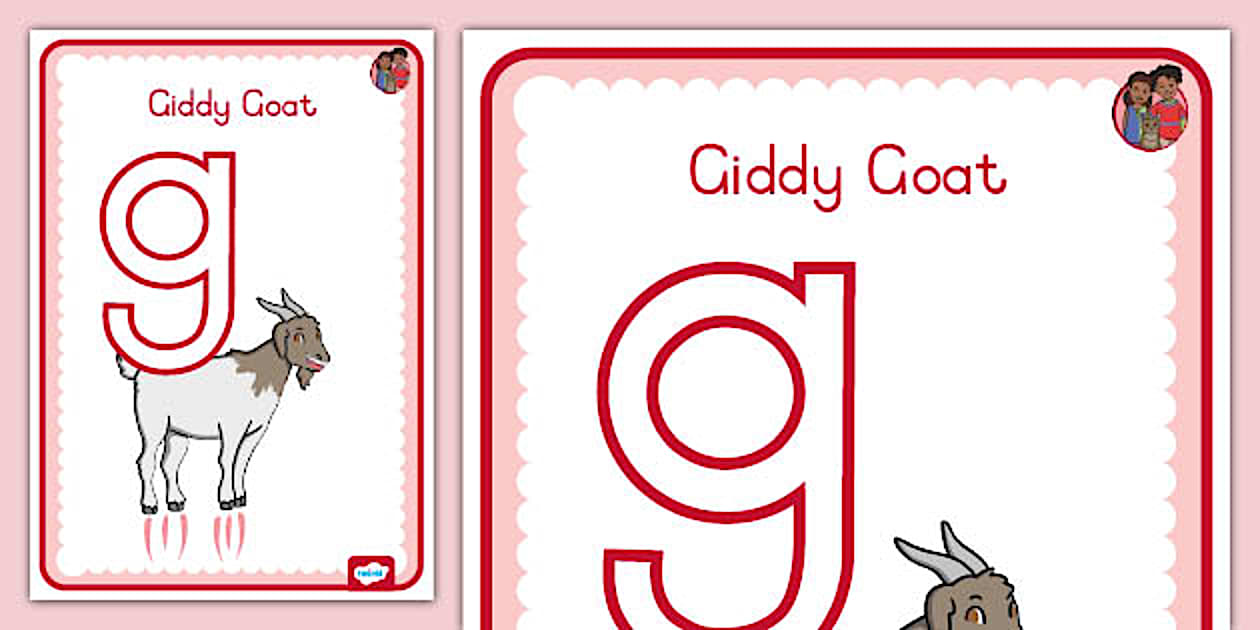 Grade R Phonics: Sound Character Poster g (Teacher-Made)