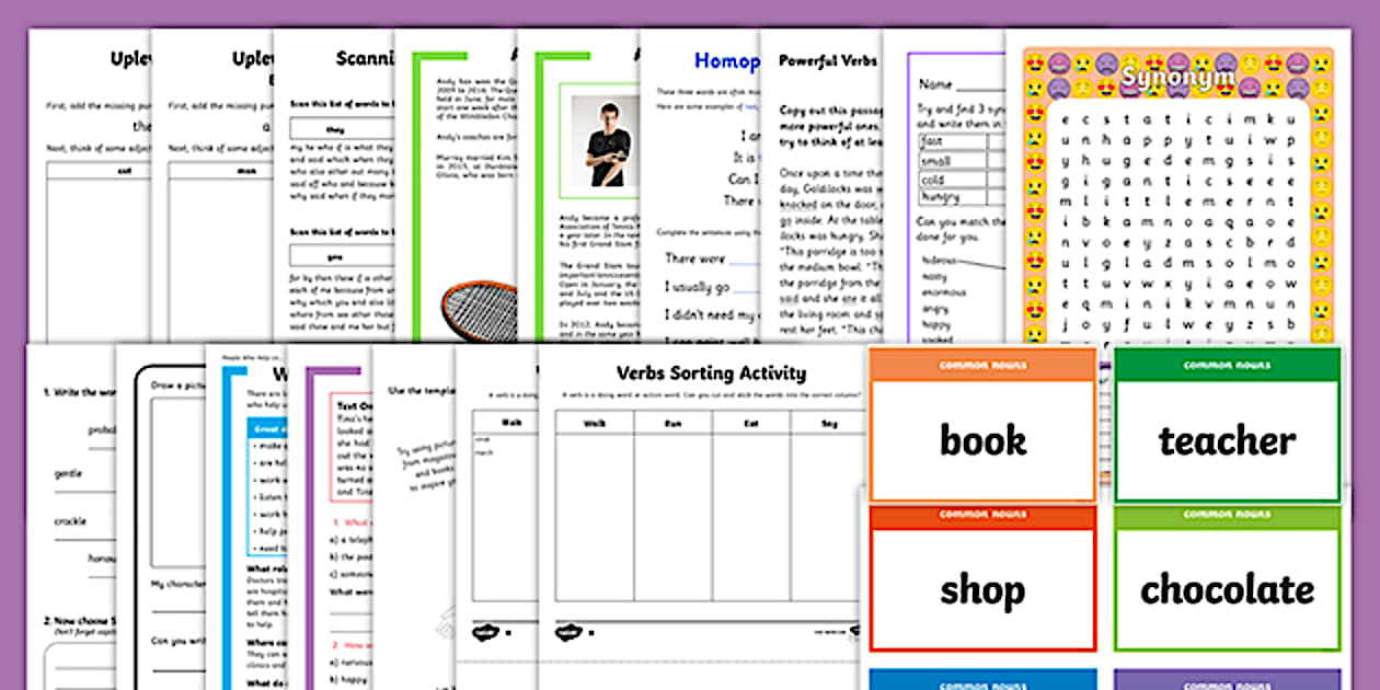 First Level P4 Literacy Home Learning Pack (teacher made)