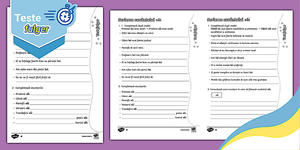 Scrierea corectă a cuvintelor săi/să-i – Test fulger