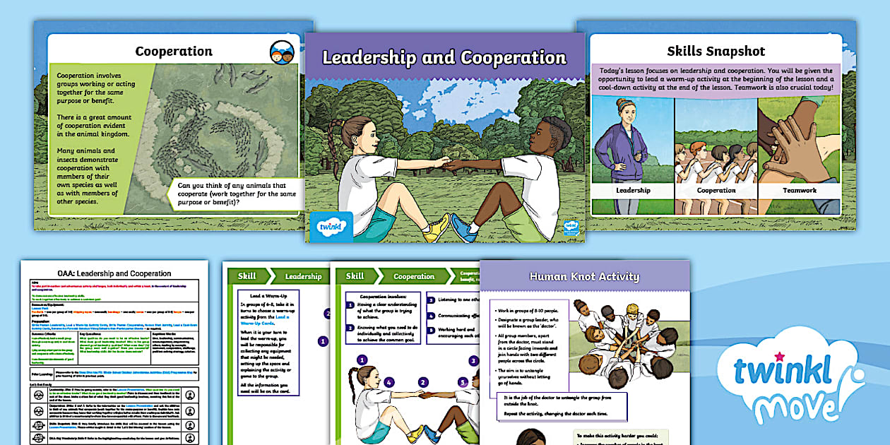 Leadership PE Lesson - Cooperation in OAA - Twinkl Move KS2
