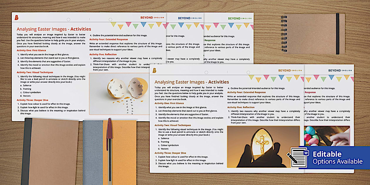 Analysing Easter Images - Activities (teacher made) - Twinkl Analysing Easter Images - Activities (teacher made) - Twinkl