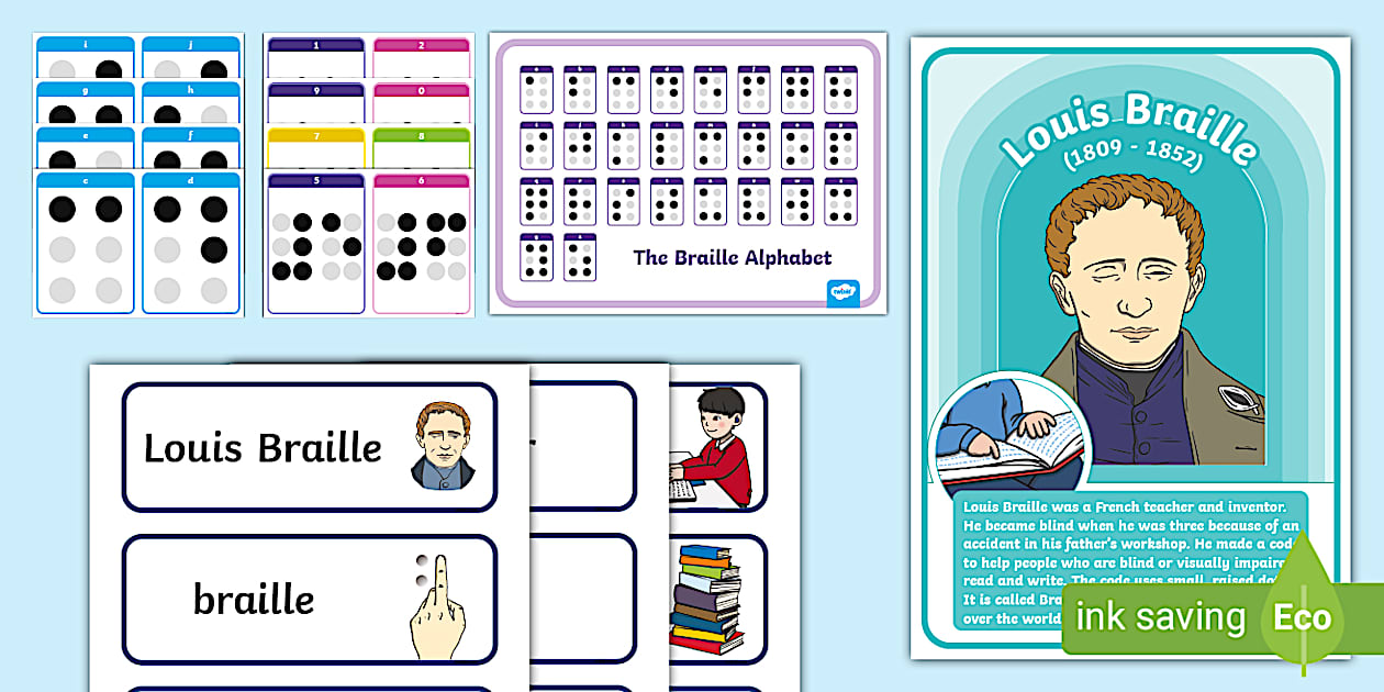 World Braille Day Display Pack - Twinkl - KS1 (Teacher-Made)