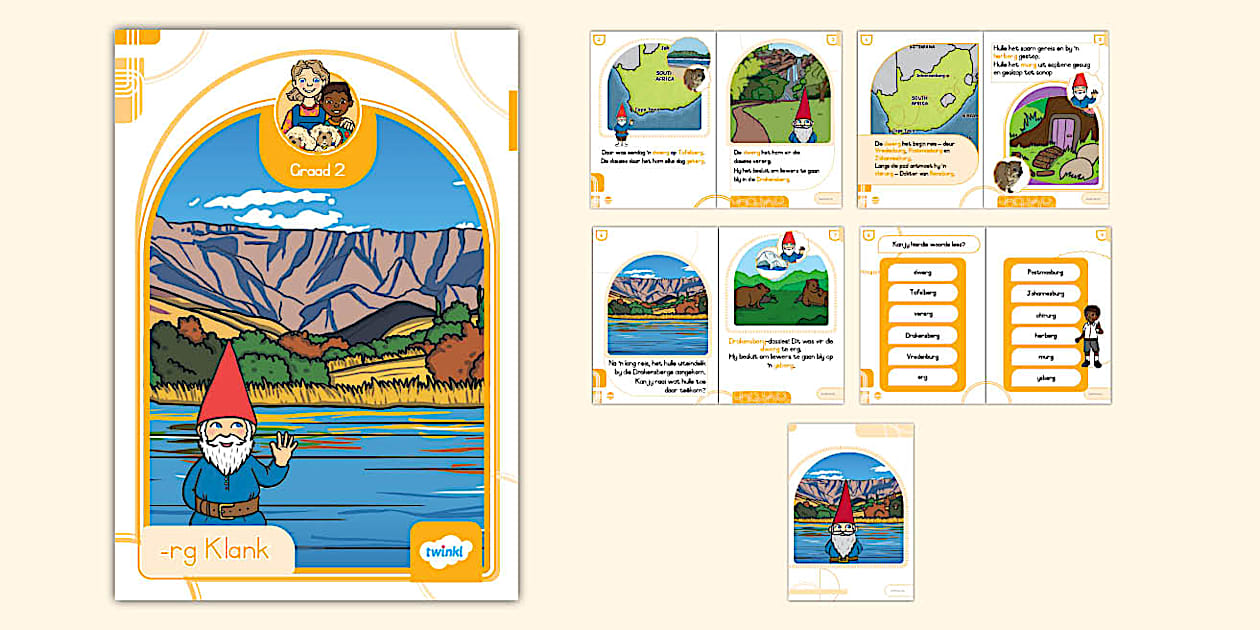 Graad 2 Klanke Leesboek -rg (teacher made) - Twinkl