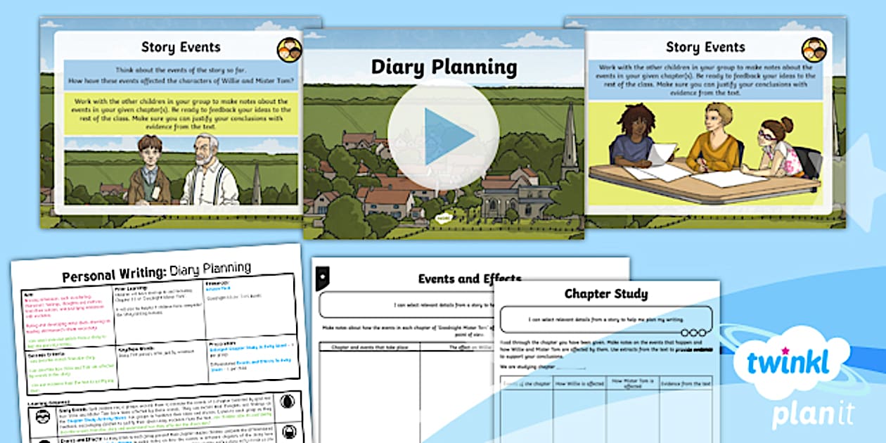 World War II: Goodnight Mister Tom: Personal Writing 1 Y5 Lesson Pack To