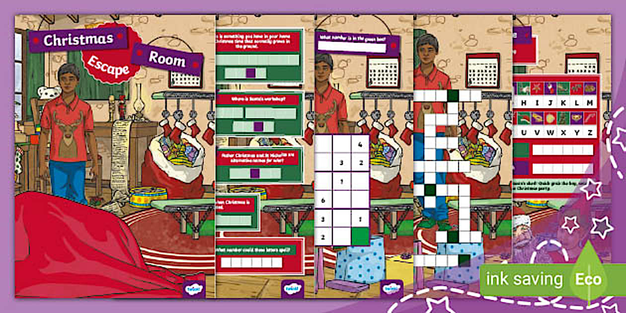 Christmas Escape Room Game (Ages 7 - 11)