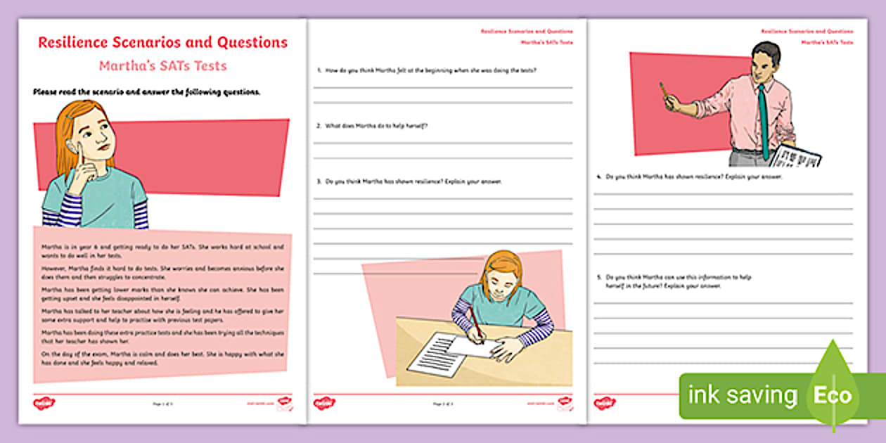 Resilience Scenarios and Questions 2 (Teacher-Made) - Twinkl