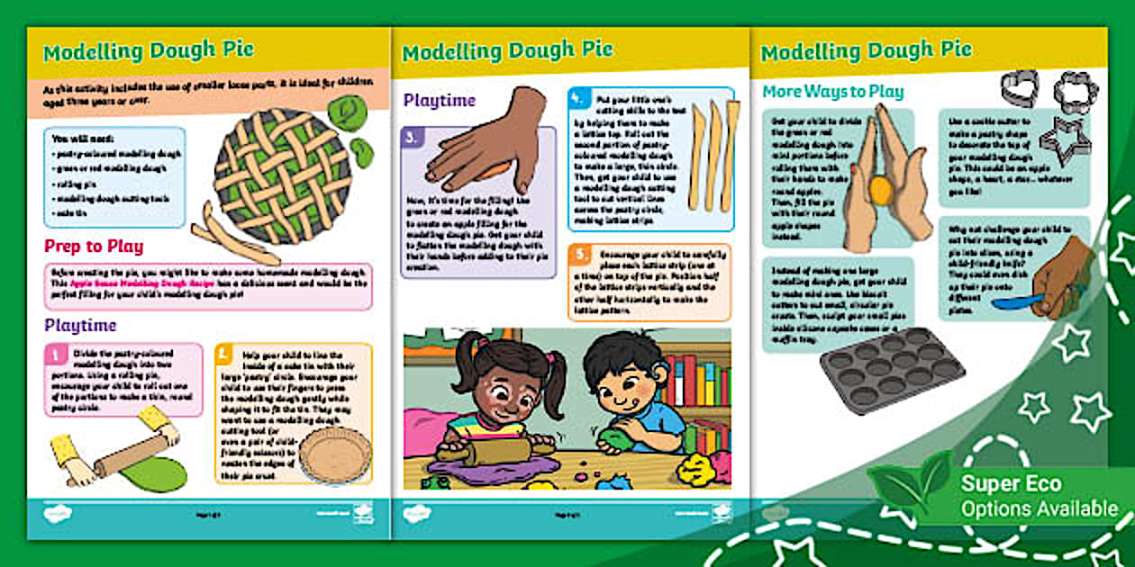 Modelling Dough Pie Activity | 0-5 Years Fine Motor Skills