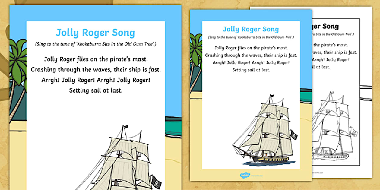 Jolly Roger Song (teacher made) - Twinkl