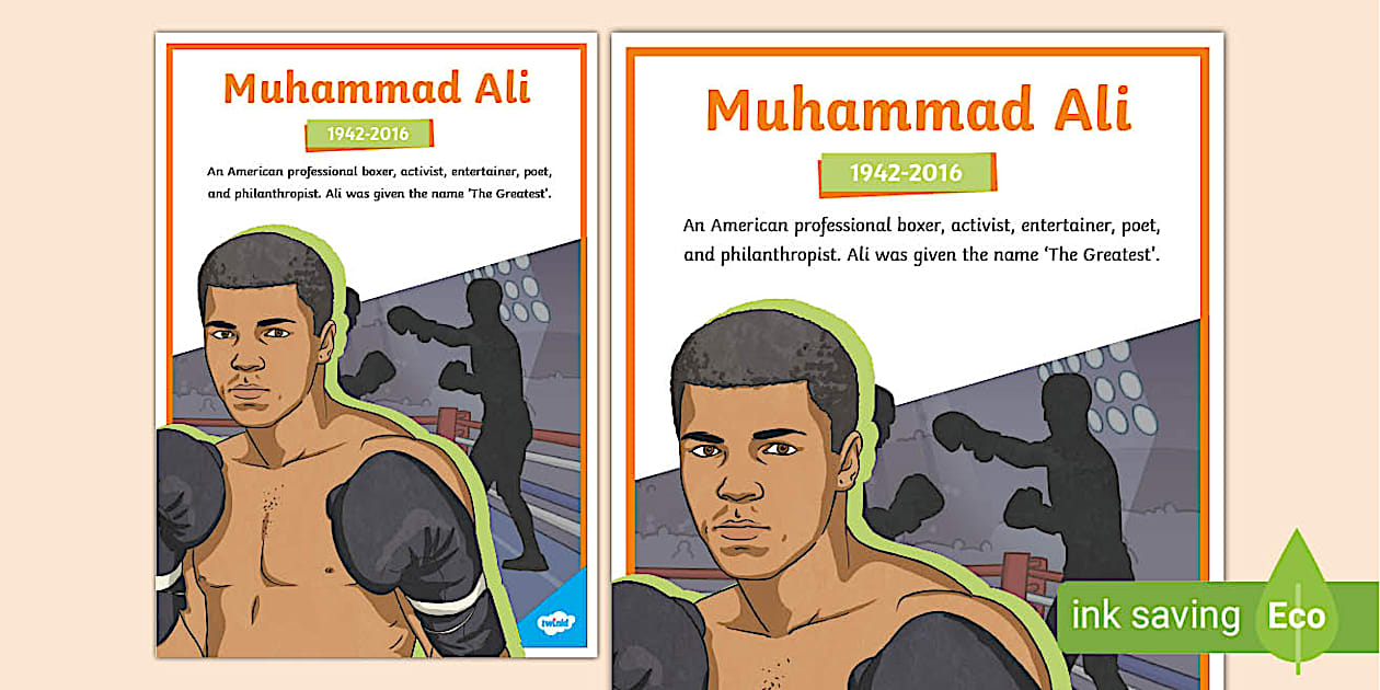 Muhammad Ali Poster - Years 5-6 - Topics (teacher made)
