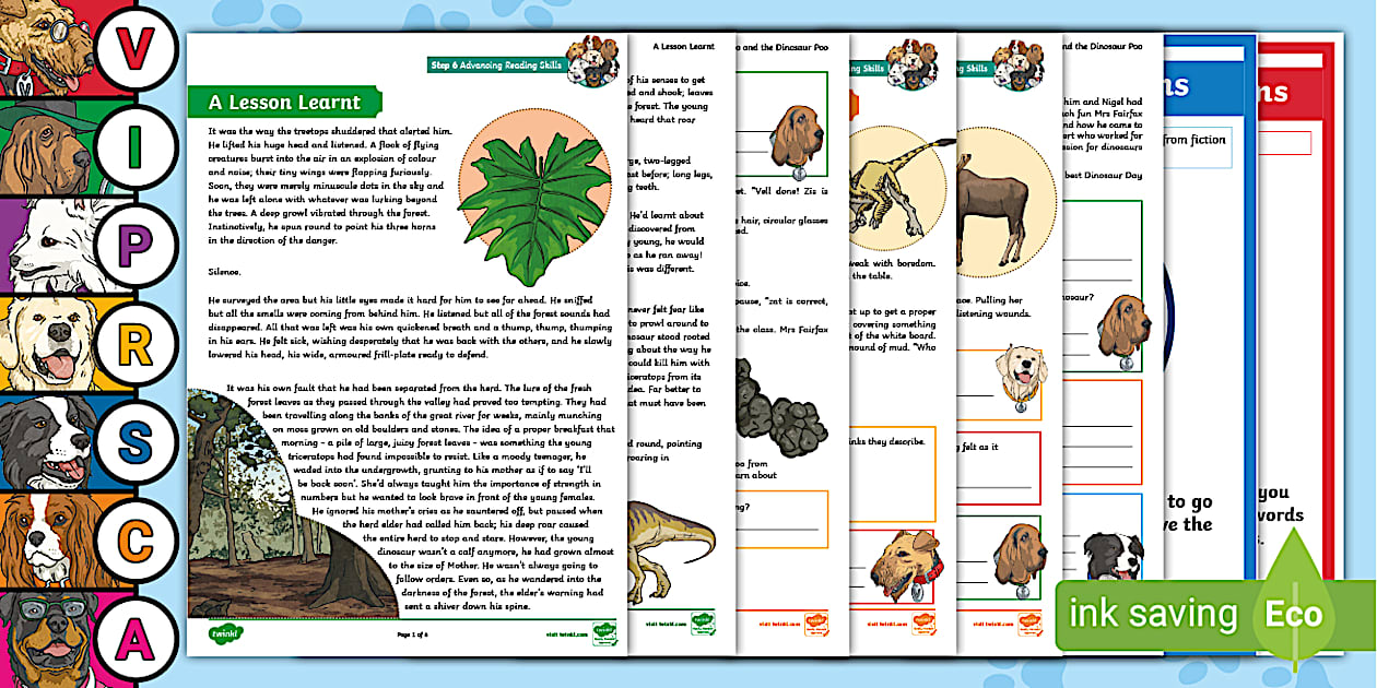 KS2 Prehistoric Times: Focused Reading Skills Comprehension Pack