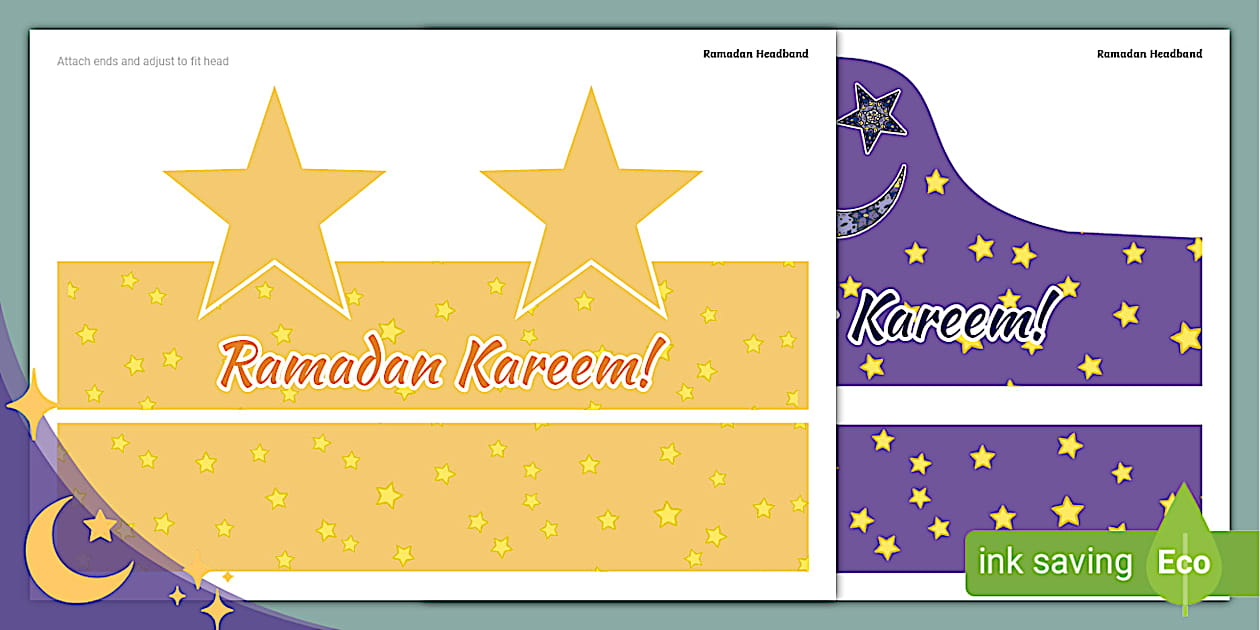 Ramadan Headbands (teacher made) - Twinkl