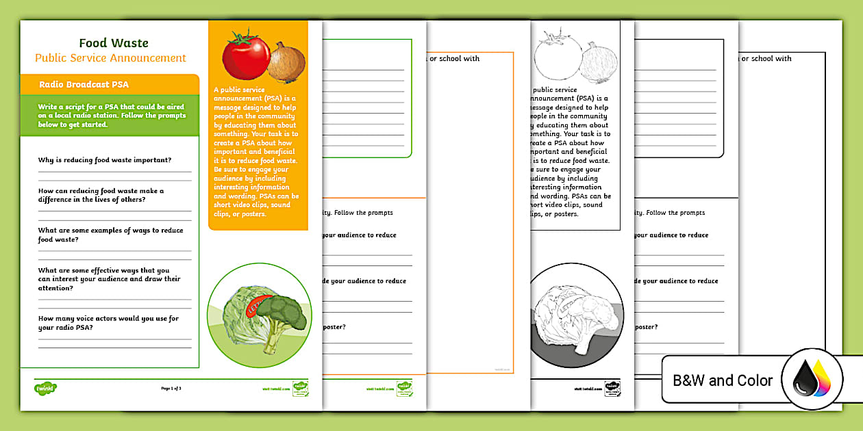 Food Waste Activities for Grades 3-4 | Twinkl USA - Twinkl