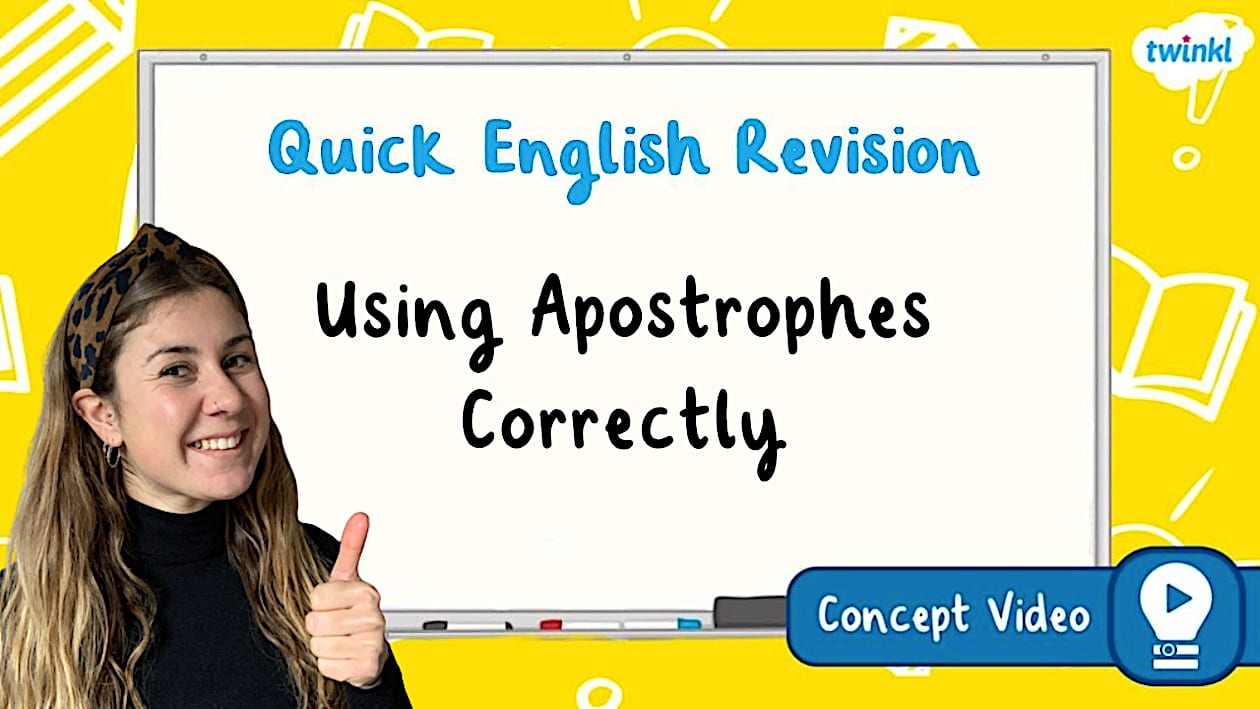 Using Apostrophes Correctly | KS2 English Concept Video