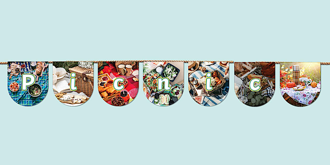 Picnic Photo Display Bunting