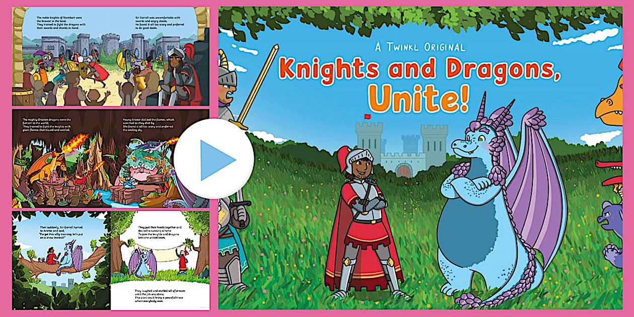 Knights and Dragons, Unite! Story PowerPoint