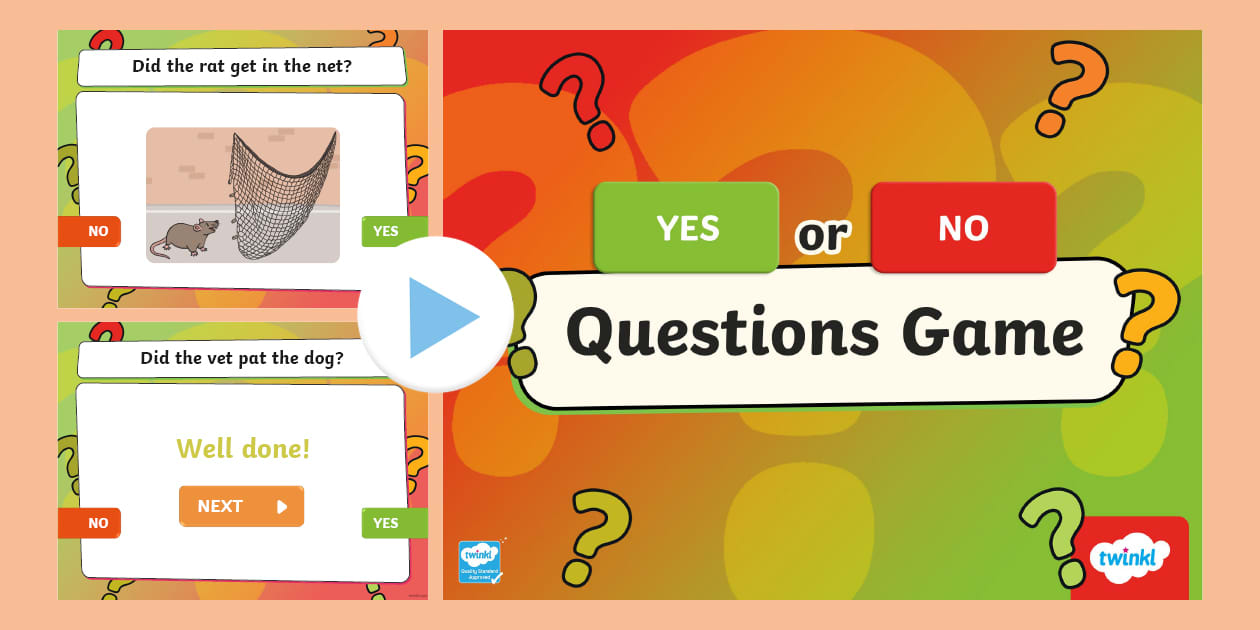 Yes No Game Questions EYFS PowerPoint | Twinkl | CVC Words