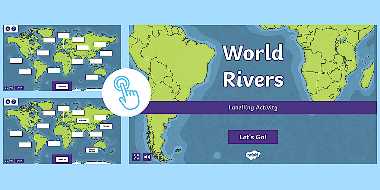 Interactive World Rivers Labelling Activity | Twinkl Go!