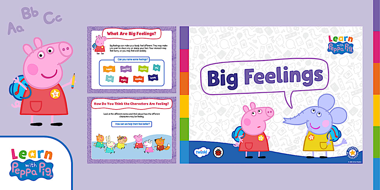 Peppa Pig: Big Feelings SEL Discussion PowerPoint