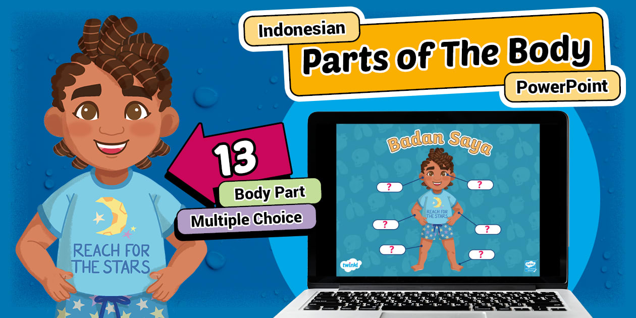 Indonesian Body Parts PowerPoint Game